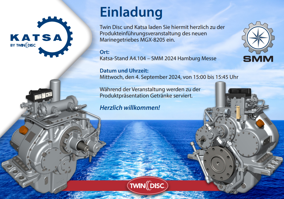 SMM 2024- Twin Disc und Katsa laden Sie hiermit herzlich zu der ...